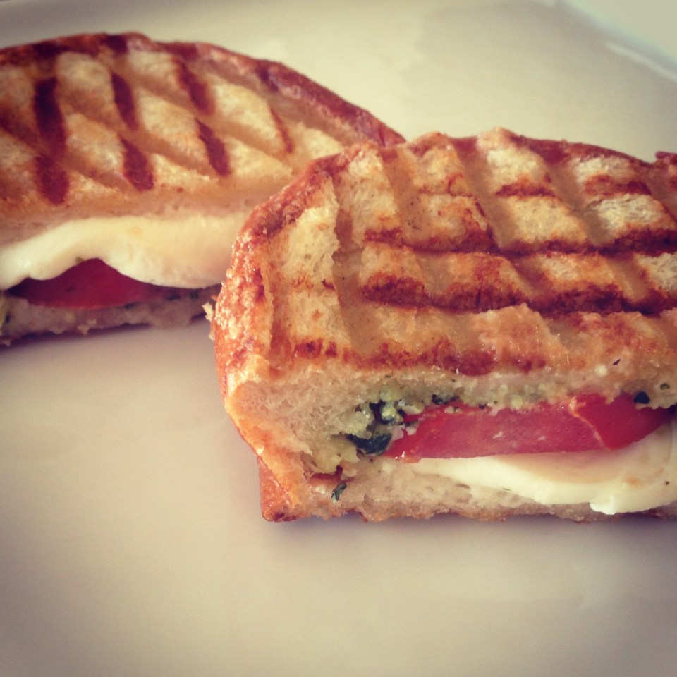 Fancy Grilled Cheese // Tomato Mozzarella
