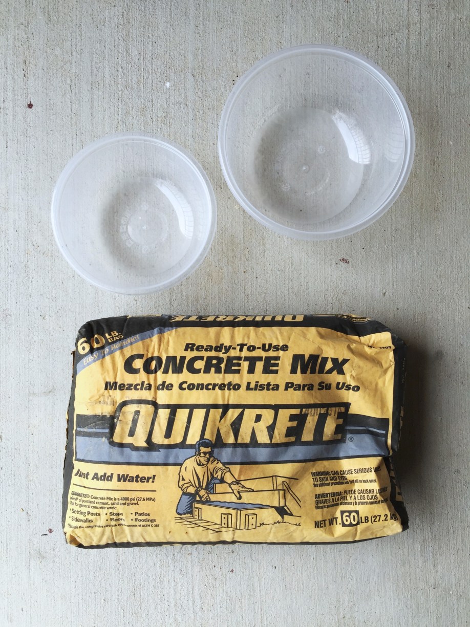 Make a Modern Concrete Bowl Planter